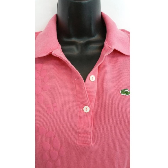Lacoste | Tops | Lacoste Dark Pink Polo 36 Tee Shirt | Poshmark